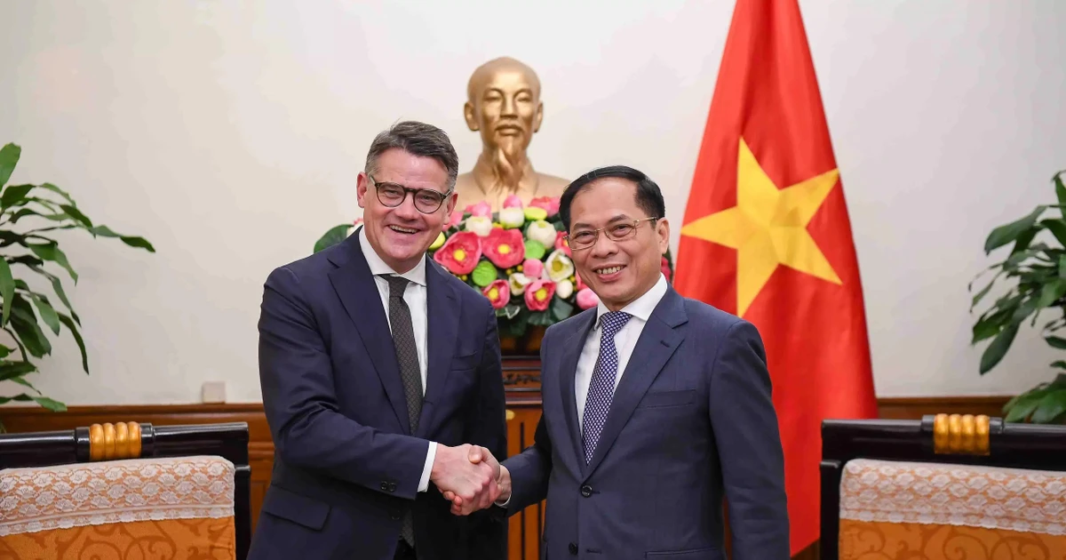 Le vice-PM Bui Thanh Son reçoit le ministre-président de la Hesse Boris ...